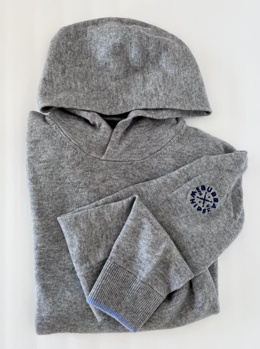 Heather Gray Greyson Cashmere Hoodie – Bubbawhips USA